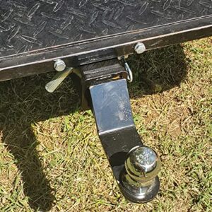 Golf Cart Trailer Hitch Fit for Backseat FOOTREST - Club CAR, EZGO, Yamaha by ELITEWILL