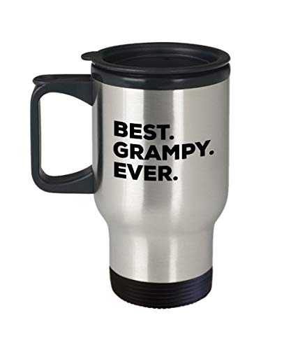 SpreadPassion Best Grampy Ever Travel Mug, Grampy Travel Mug, Grampy Coffee Travel Mug, Grampy Gift, Gift for Grampy, Grampy Tumbler, Grampy Gift from Grandkids, Grampy Birthday Basket Gift idea