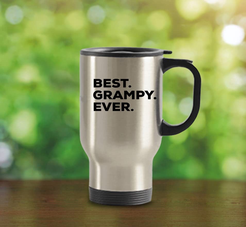 SpreadPassion Best Grampy Ever Travel Mug, Grampy Travel Mug, Grampy Coffee Travel Mug, Grampy Gift, Gift for Grampy, Grampy Tumbler, Grampy Gift from Grandkids, Grampy Birthday Basket Gift idea