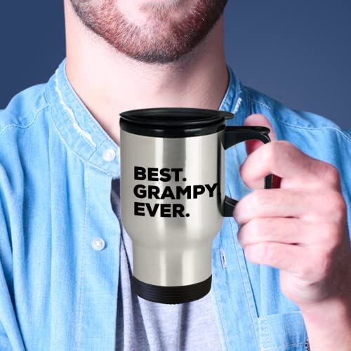 SpreadPassion Best Grampy Ever Travel Mug, Grampy Travel Mug, Grampy Coffee Travel Mug, Grampy Gift, Gift for Grampy, Grampy Tumbler, Grampy Gift from Grandkids, Grampy Birthday Basket Gift idea