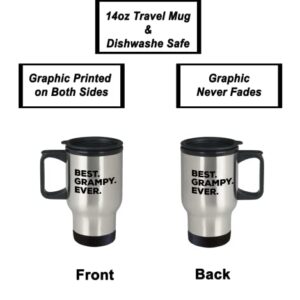 SpreadPassion Best Grampy Ever Travel Mug, Grampy Travel Mug, Grampy Coffee Travel Mug, Grampy Gift, Gift for Grampy, Grampy Tumbler, Grampy Gift from Grandkids, Grampy Birthday Basket Gift idea