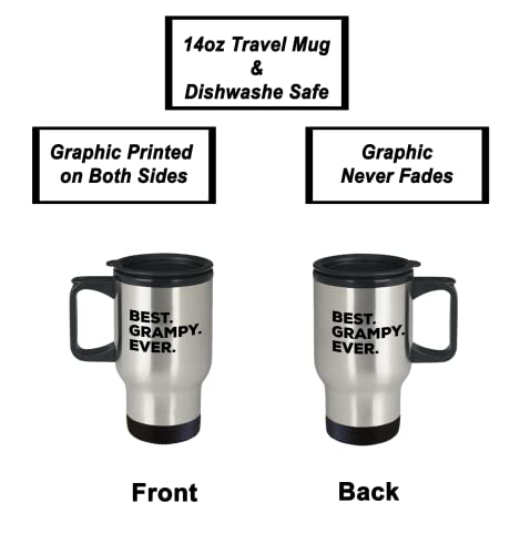 SpreadPassion Best Grampy Ever Travel Mug, Grampy Travel Mug, Grampy Coffee Travel Mug, Grampy Gift, Gift for Grampy, Grampy Tumbler, Grampy Gift from Grandkids, Grampy Birthday Basket Gift idea