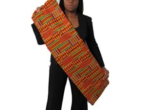 african kente print #3- serengeti fabric (1 yard) kente african print fabric cotton 44" wide head wrap head tie scarf choir african dance black history month african american men women kids