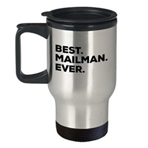 Best Mailman Ever Travel Mug, Mailman Gifts, Mailman Coffee Travel Mug, Mailman Tumbler, Mailman Retirement Gift, Mailman Birthday Christmas Gift idea, Gift for Mailman, Mailman Thank You Gifts