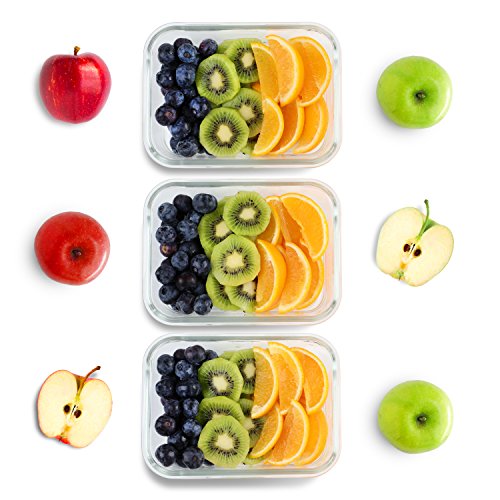 Simplyesta Glass Meal Prep Food Storage Containers BPA free