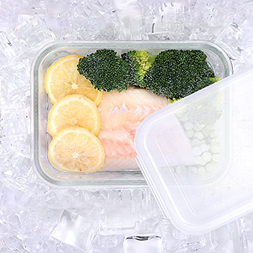 Simplyesta Glass Meal Prep Food Storage Containers BPA free