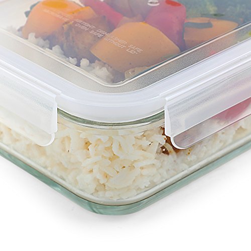 Simplyesta Glass Meal Prep Food Storage Containers BPA free