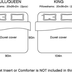 Merryfeel Cotton Duvet Cover Set,100% Cotton Seersucker Duvet Cover Set,Yarn Dyed stirped Duvet Cover Set,3 Pieces Bedding Set, King - Grey