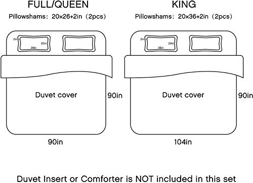 Merryfeel Cotton Duvet Cover Set,100% Cotton Seersucker Duvet Cover Set,Yarn Dyed stirped Duvet Cover Set,3 Pieces Bedding Set, King - Grey