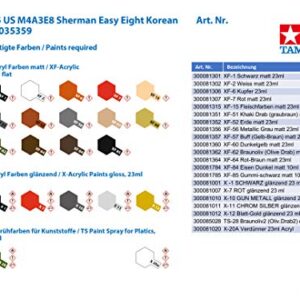 Tamiya 35359 1/35 US Medium Tank M4A3E8 Sherman Plastic Model Kit