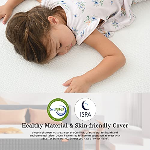 Sweetnight Queen Mattress, Breeze 12 Inch Queen Size Mattress, Medium Firm Ventilated Memory Foam Mattresses for Deep Sleep, Supportive & Pressure Relief with CertiPUR-US Certified