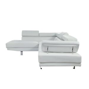 ACME Furniture Connor Sectional Sofa, Cream PU