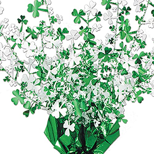 Beistle Shamrock Centerpiece, 15", Green/White