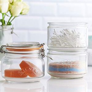 Kilner Stackable Storage Jar Set, 17.5 x 17.5 x 32 cm