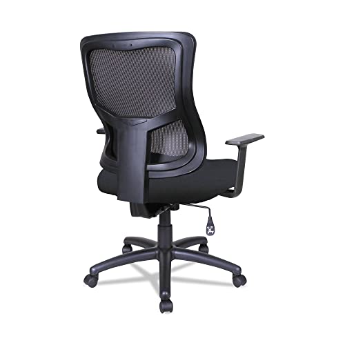 Alera Elusion II Series Mesh Mid-Back Swivel/Tilt Chair, Supports Up to 275 lb, 18.11" to 21.77" Seat Height, Black