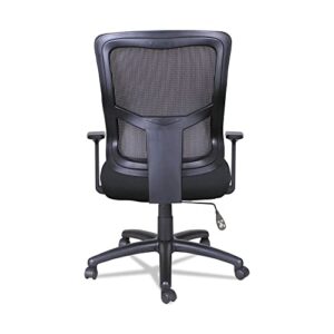 Alera Elusion II Series Mesh Mid-Back Swivel/Tilt Chair, Supports Up to 275 lb, 18.11" to 21.77" Seat Height, Black