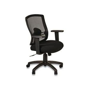 alera aleet4017b etros series 275 lbs. capacity mesh mid-back petite swivel/tilt chair - black