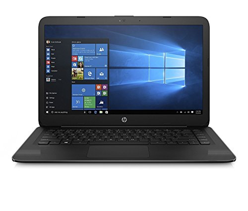 Business HP Stream Laptop PC with 1-Year Office 14" HD WLED-backlit Display Intel Celeron Dual Core-Processor 4GB RAM 32GB eMMC Hard Drive Bluetooth HDMI Webcam Windows 10-Black