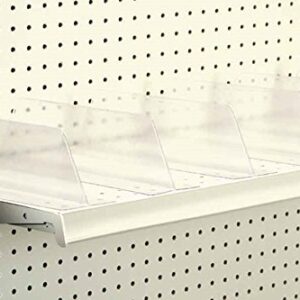 Lightweight T Shaped Transparent PVC Plastic Shelf Divider - Free Standing Organizer - 10 Pack