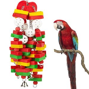 mewtogo large bird parrot toys for cockatoos african grey macaws and amazon parrots