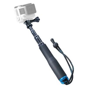 trehapuva selfie stick, 19” waterproof extension hand grip adjustable monopod pole compatible with gopro hero(2018) hero 10 9 8 7 6 5 4 3+ 3 session, akaso, xiaomi yi,sjcam sj4000 sj5000 sj6000 more