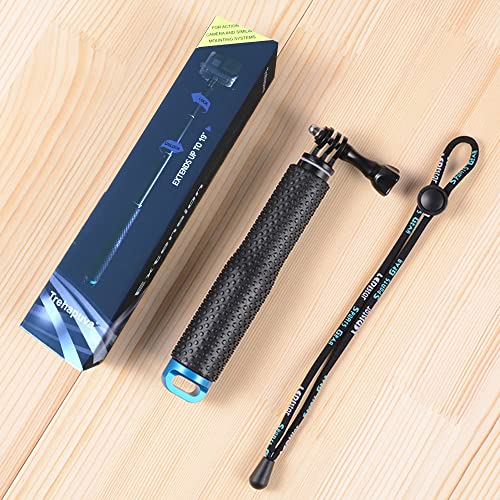 Trehapuva Selfie Stick, 19” Waterproof Extension Hand Grip Adjustable Monopod Pole Compatible with GoPro Hero(2018) Hero 10 9 8 7 6 5 4 3+ 3 Session, AKASO, Xiaomi Yi,SJCAM SJ4000 SJ5000 SJ6000 More