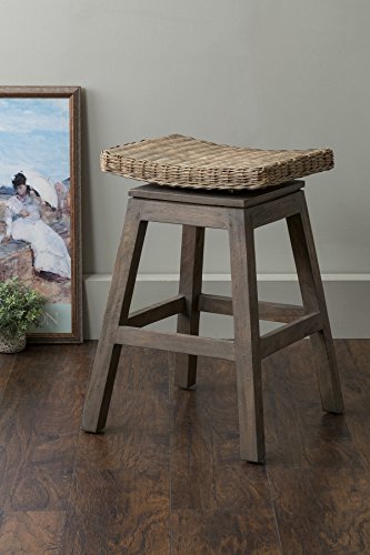 East at Main Heidi Brown Wooden Te"xtured Chair - 17"x17"x24"