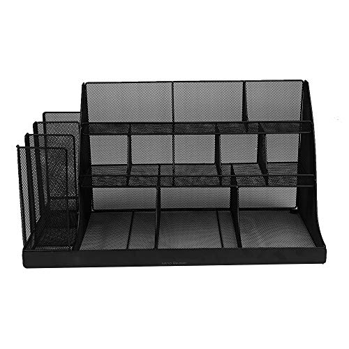 Mind Reader 14 Compartment Condiment organizer, Black