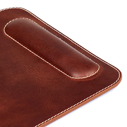 Londo Top Grain Leather Mousepad with Wrist Rest