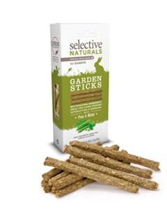 selective naturals garden sticks for rabbits (pack of four),vegetable,0.53 pounds