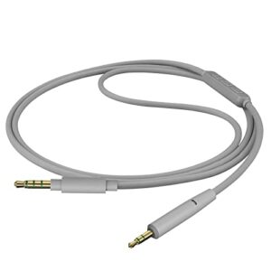 GEEKRIA Audio Cable with Mic Compatible with Bose QuietComfort SE, QC SE, QCSE, QC 45, QC 35 Series II, QC 25, 700 ANC Cable, 2.5mm Replacement Stereo Cord with Inline Microphone (4 ft / 1.2 m)