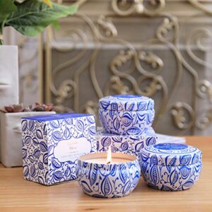 LA JOLIE MUSE Citronella Candles Outdoor Indoor, Citronella Candles for Patio Set 3, 45 Hours Buring Time Each, Natural Soy Wax Candles