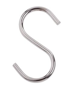 4 inch chrome s-hooks - pack of 50