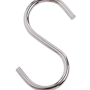 4 inch Chrome S-Hooks - Pack of 50