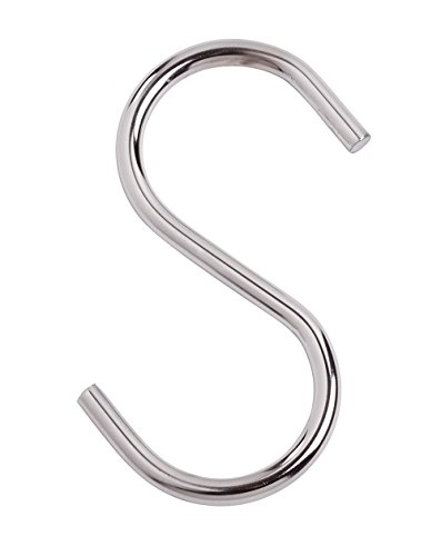 4 inch Chrome S-Hooks - Pack of 50