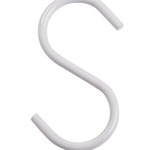 4 inch White S-Hooks - Pack of 50