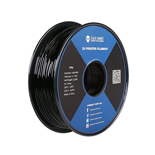 SainSmart 3mm TPU 3D Printing Filament, 1.0 kg, Black