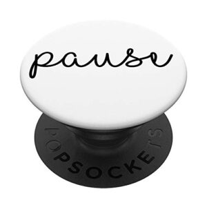 awayk pause pop phone grip for smartphones & tablets popsockets popgrip: swappable grip for phones & tablets