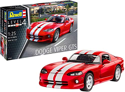 Revell RV07040 1:25 - Dodge Viper GTS Plastic Model kit, Multi Colour