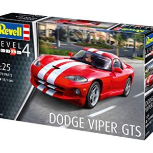 Revell RV07040 1:25 - Dodge Viper GTS Plastic Model kit, Multi Colour