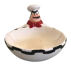 chubby chef ceramic candy dish