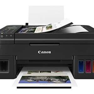 Canon PIXMA G4210 Wireless All-In-One Supertank (Megatank) Printer, Copier, Scan, Fax and ADF with Mobile Printing, Black, One Size (2316C002)