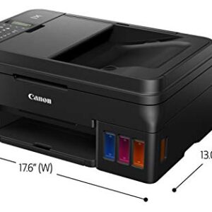 Canon PIXMA G4210 Wireless All-In-One Supertank (Megatank) Printer, Copier, Scan, Fax and ADF with Mobile Printing, Black, One Size (2316C002)