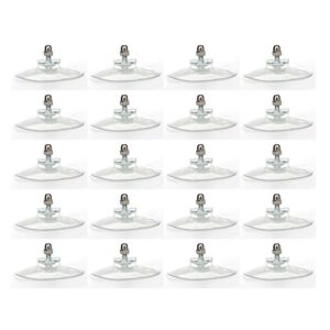 danxq m4 d5cm strong clear pvc screw sucker suction cup hook with cap nut for kitchen bathroom shower rack,20 pcs/pack (m4-capnut)