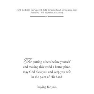 For Your Service - Thank You Greeting Cards - Blank - NIV Scripture - (Box of 12)