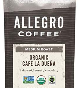 Allegro Coffee Organic Cafe La Duena Whole Bean Coffee, 12 oz