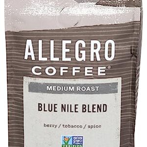 Allegro Coffee Blue Nile Blend Whole Bean Coffee, 12 oz