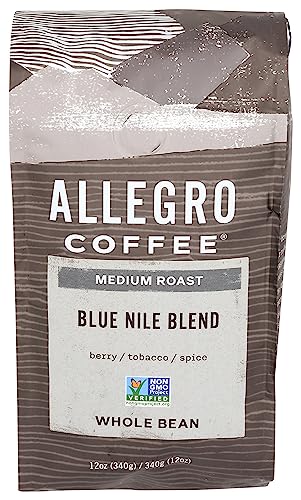 Allegro Coffee Blue Nile Blend Whole Bean Coffee, 12 oz