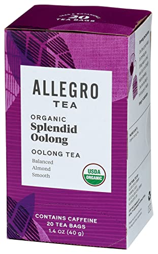 Allegro Tea, Organic Splendid Oolong Tea Bags, 20 ct