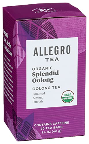 Allegro Tea, Organic Splendid Oolong Tea Bags, 20 ct